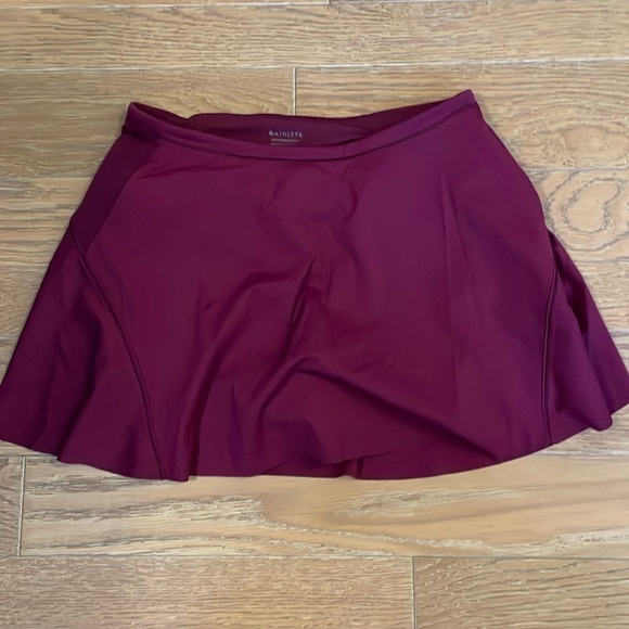 Athleta | Skirts | Athleta Match Point Skort Medium In Maroon Color ...